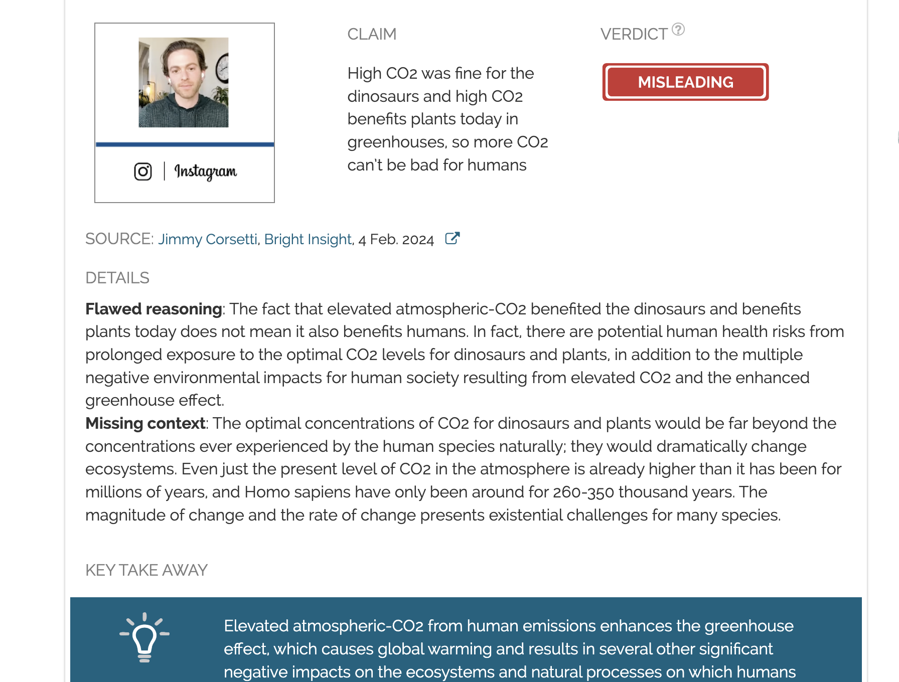 Optimal atmospheric CO2 for dinosaurs and plants is harmful for humans ...